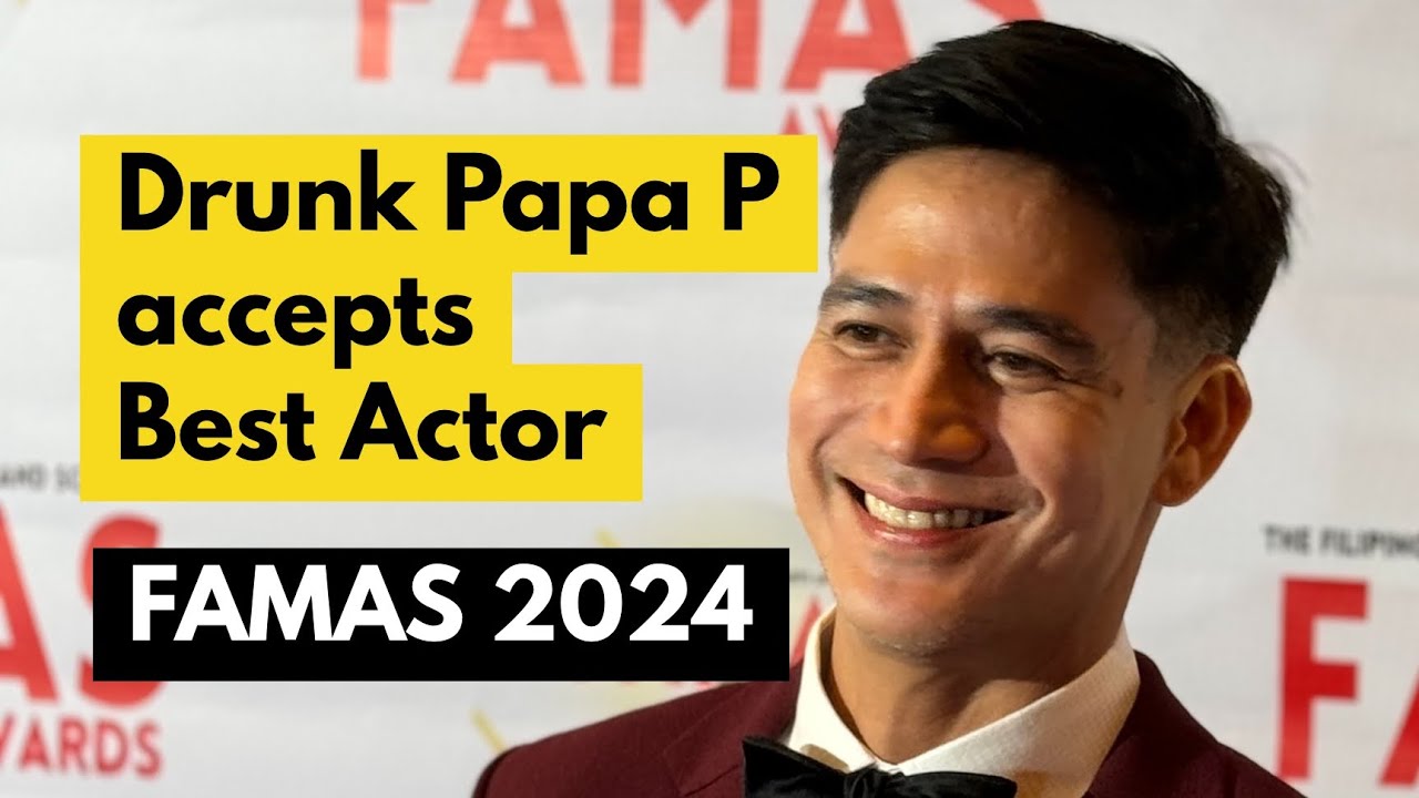 A drunk Piolo Pascual accepts Best Actor award at the #72ndFAMASAwards ...
