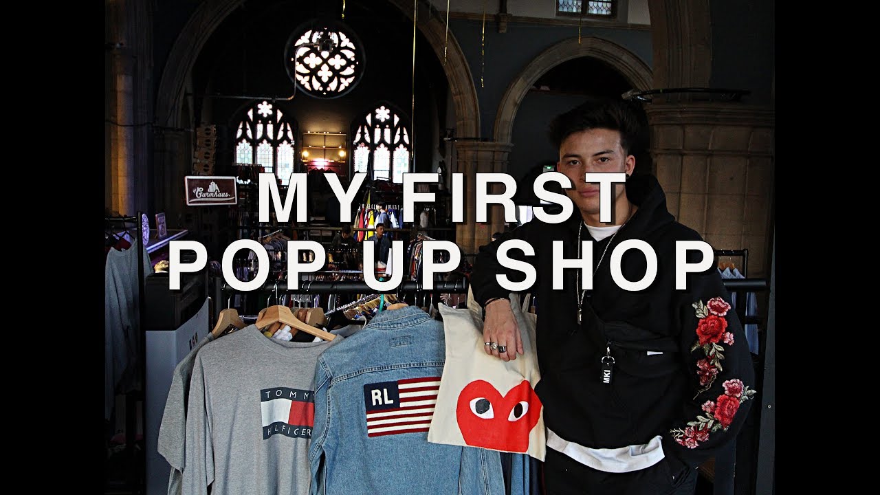 MY FIRST POP UP SHOP - YouTube
