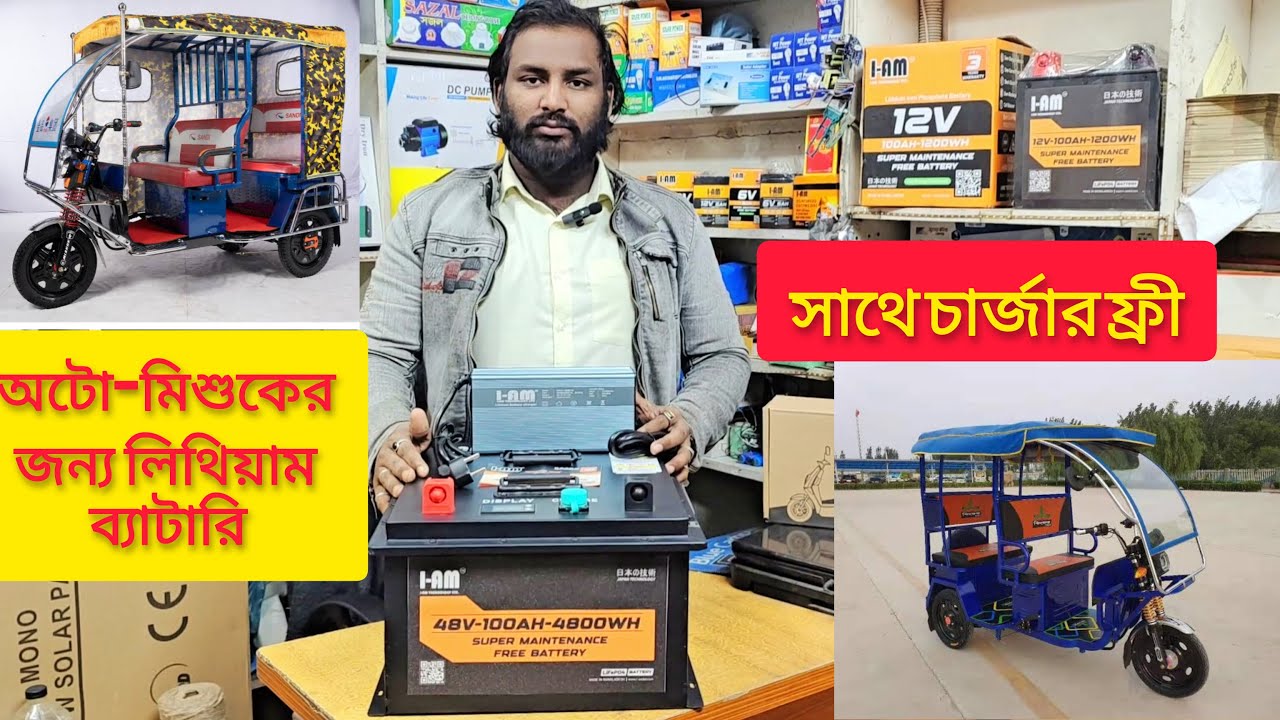 অটো-মিশুক-বোরাকের জন্য লিথিয়াম আয়ন ফসফেট ব্যাটারি | Lithium battery ...