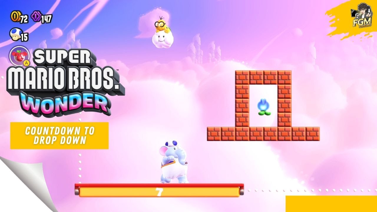 Countdown to Drop Down Game Super Mario Bros Wonder - YouTube