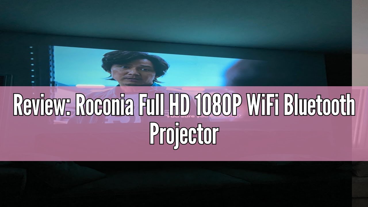 Review: Roconia Full HD 1080P WiFi Bluetooth Projector - YouTube