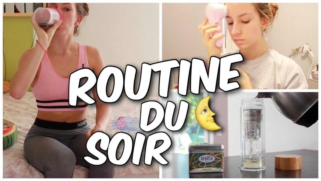 🍍 Routine du soir après les cours⎟back to school - YouTube