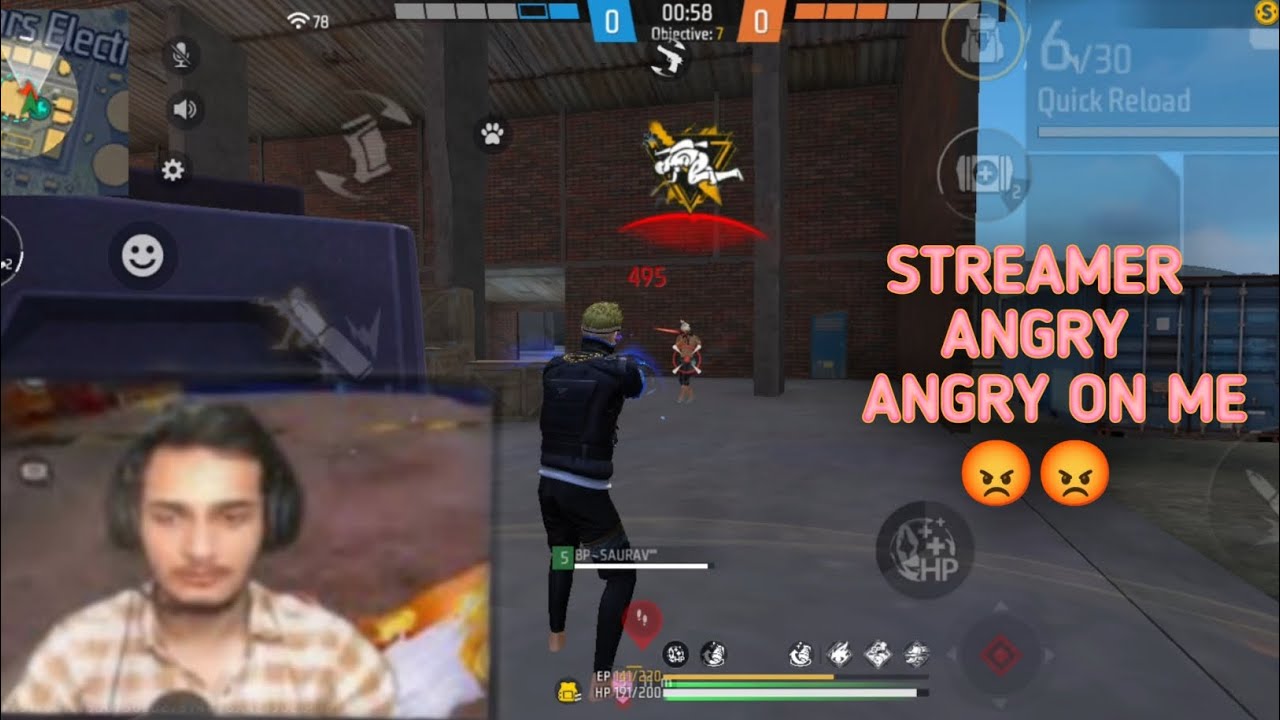 STREAMER ANGRY ON ME 😡😡#edsaurav #ngesports #nonstopgaming #4flaggamer ...