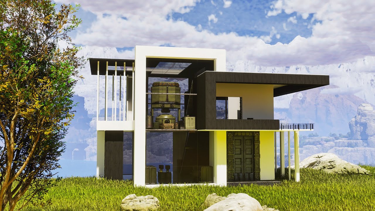 I Built a Modern House in ARK: Survival Ascended! - YouTube