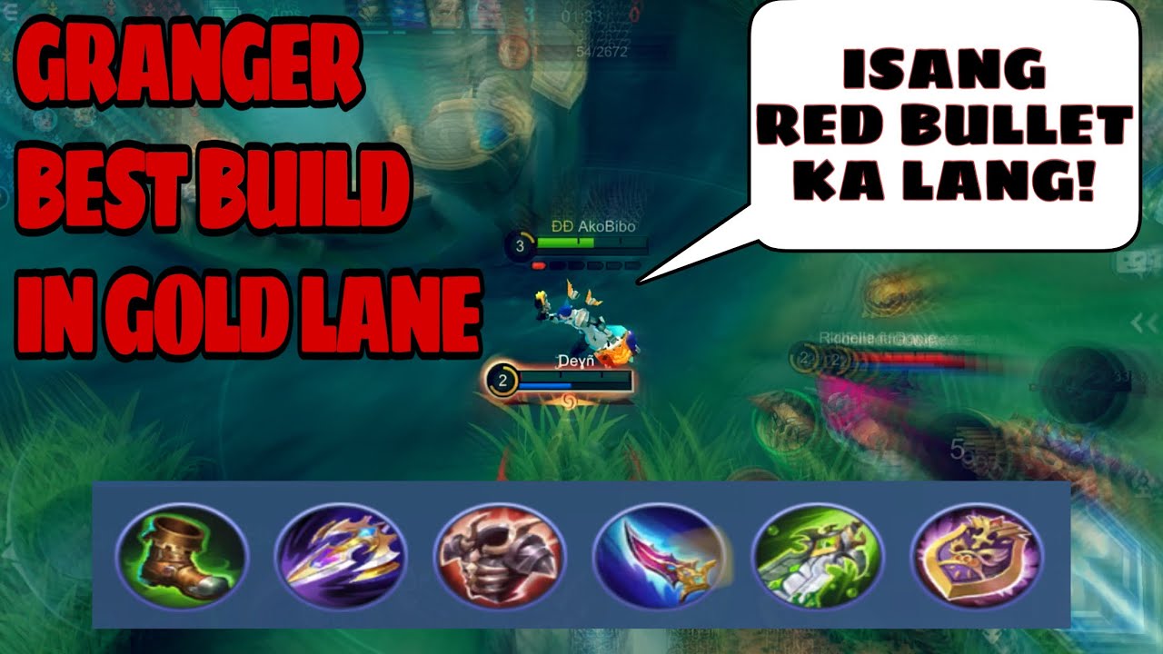 GRANGER BEST BUILD IN GOLD LANE MOBILE LEGENDS BANG BANG - YouTube
