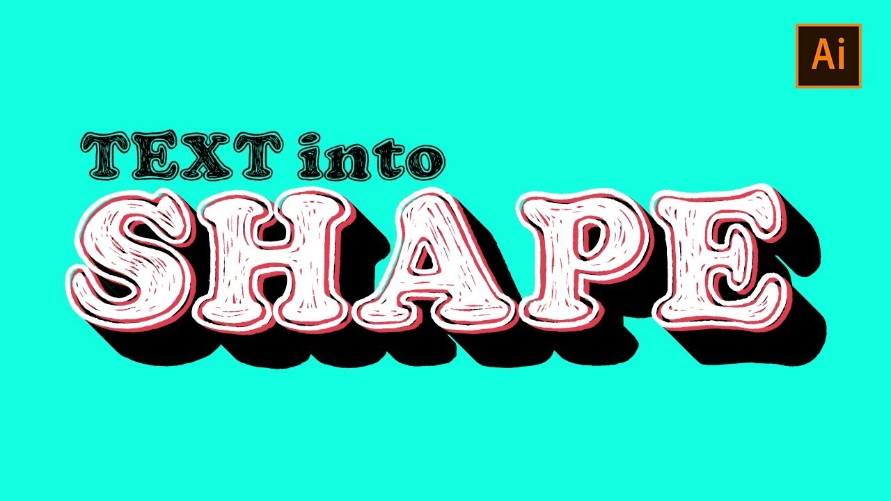 Text Into Shape In Illustrator In Hindi How To Change Text Into Shape text-into-shape-in-illustrator-in-hindi-how-to-change-text-into-shape