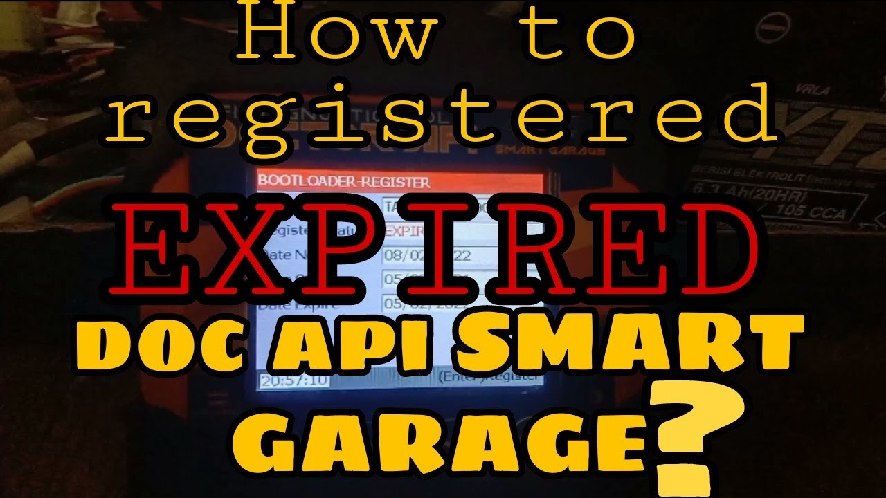 HOW TO REGISTERED EXPIRED DOC API SMART GARAGE/APITECH - YouTube