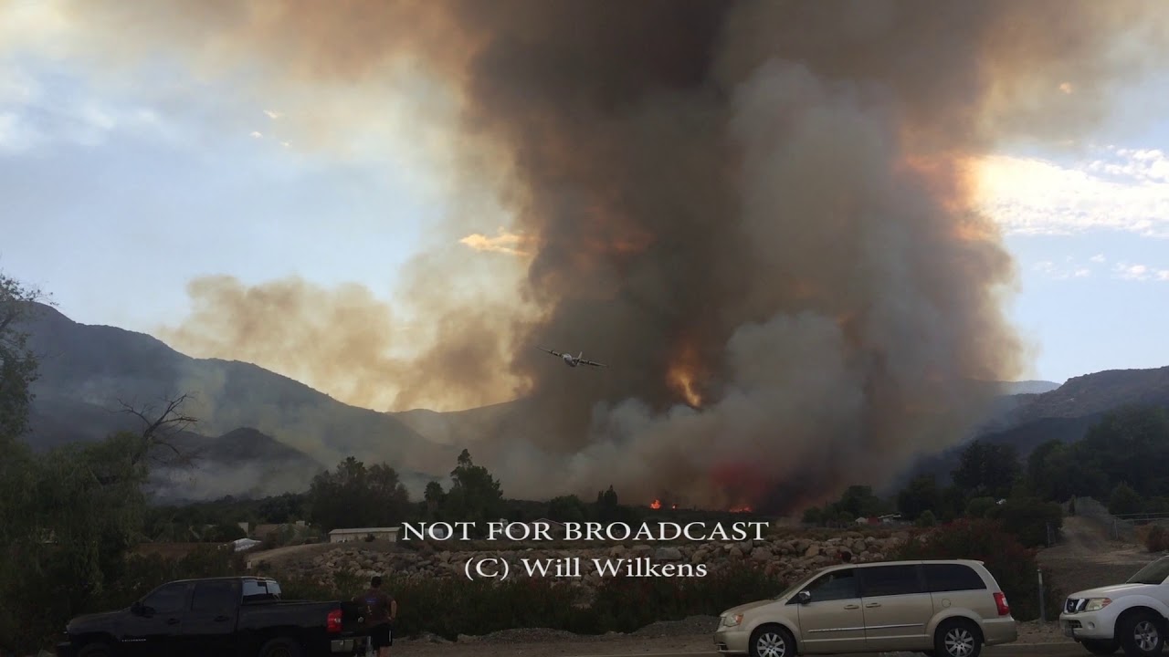 Rose Wildland Fire Incident - Lake Elsinore, CA - July 31, 2017 - YouTube