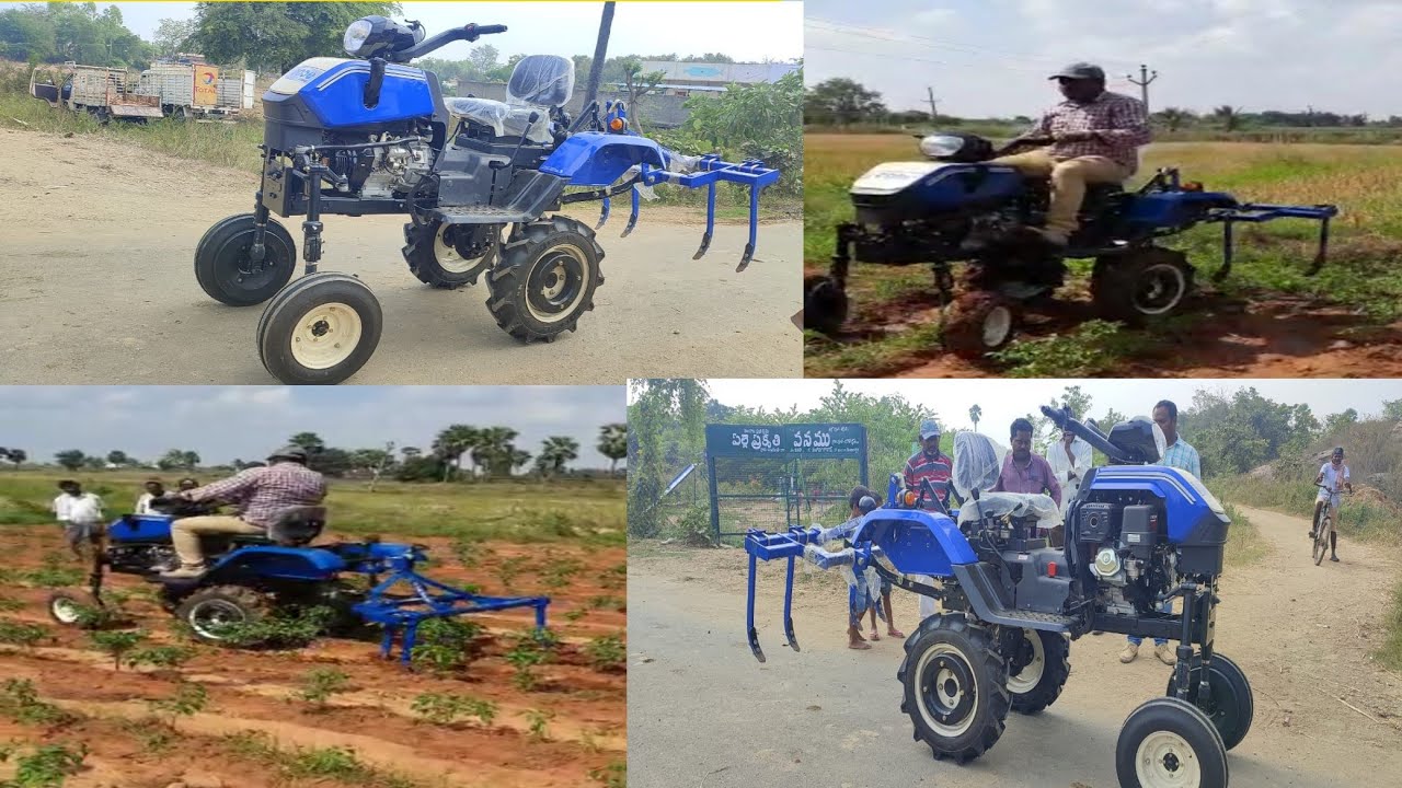 SWARAJ CODE TRACTOR 12HP POWER MACHINE CHILLY INTER CULTIVATION - YouTube