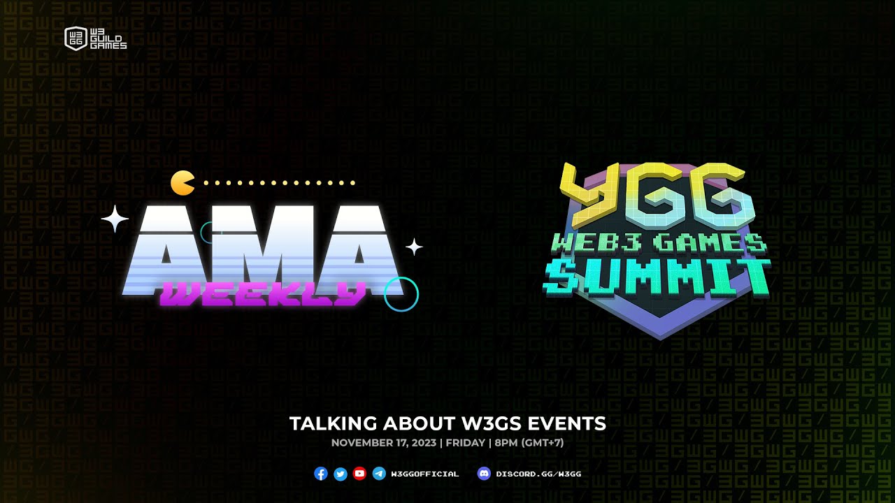 Weekly AMA - W3GS events - YouTube