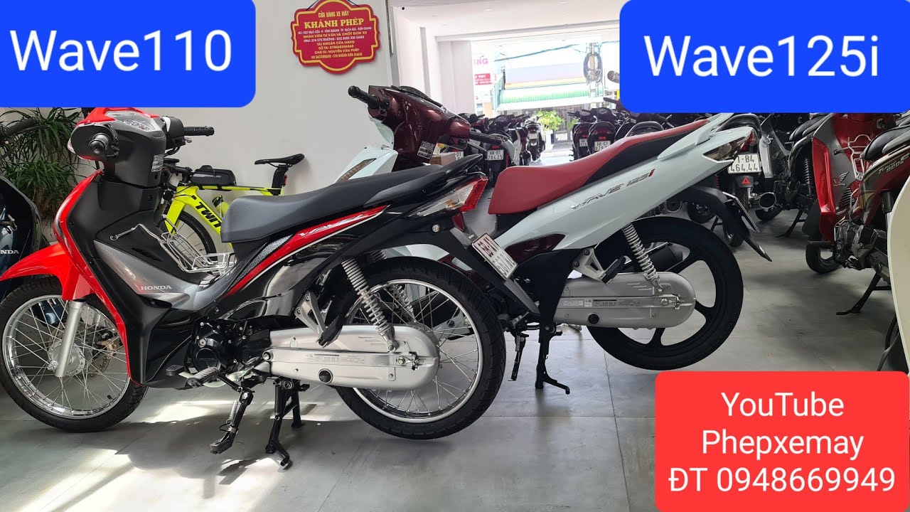 Wave 110 thailand new và Wave125i phụ kiện và nhiều điểm tương đồng ...