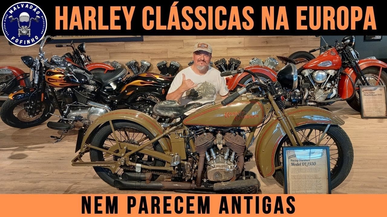 😮 [IMPECÁVEIS] Motos Harley Davidson ANTIGAS / Clássicas - YouTube