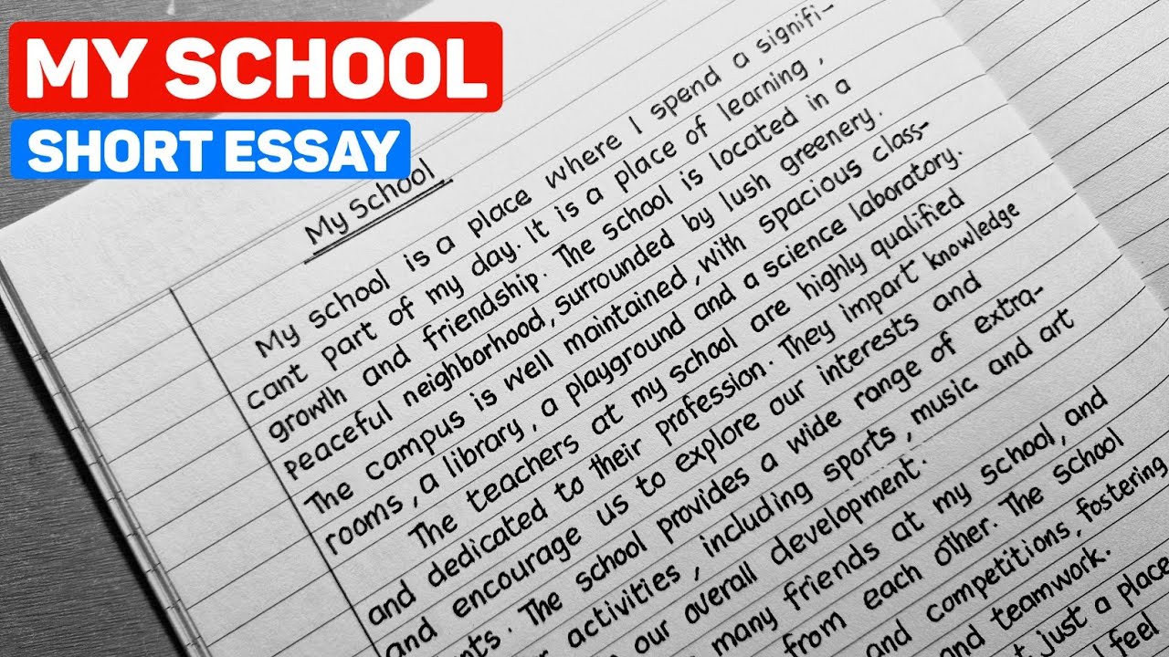 My school essay in english 100 words - YouTube