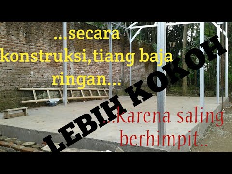 Pembuatan Tiang Baja Ringan Mudah Dan Kuat - YouTube