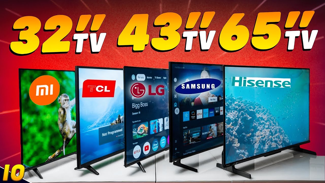 Best TV 32-inch ,43-inch , 55-inch ,65-inch🔥Top 5 Best Smart TV's under ...