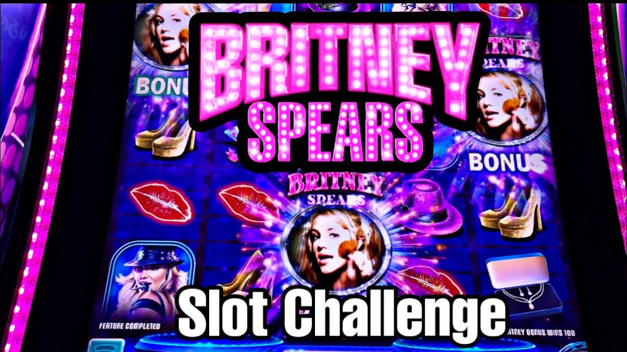 BRITNEY SPEARS SLOT MACHINE CHALLENGE - YouTube