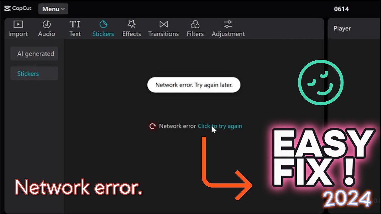 Capcut network error easy fix 2024 - YouTube