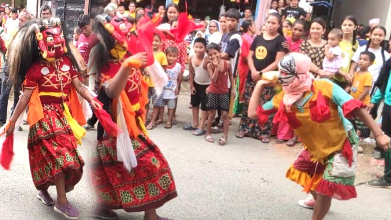 लाखे नाच | तुलसिपुर | Dangko Lakhe Dance | Newari Culture and Tradition ...