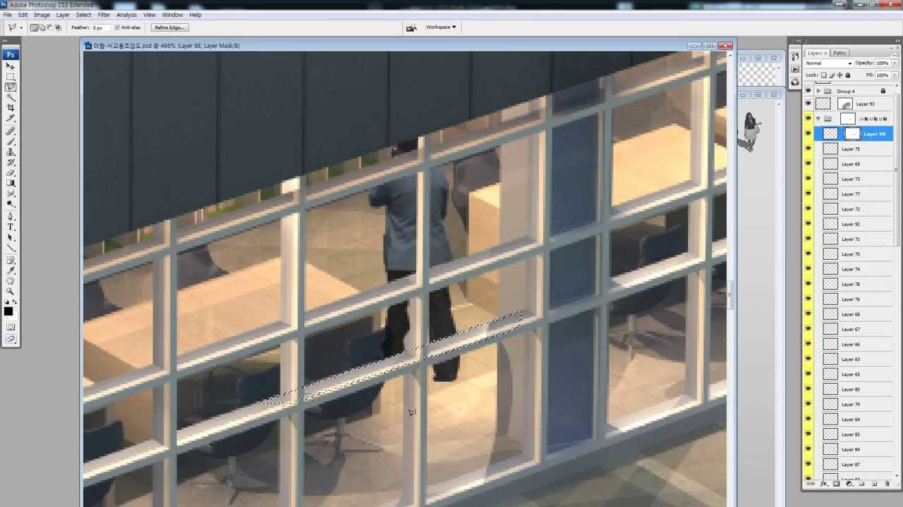Architectural Rendering Tutorial - Compositing in Photoshop - YouTube
