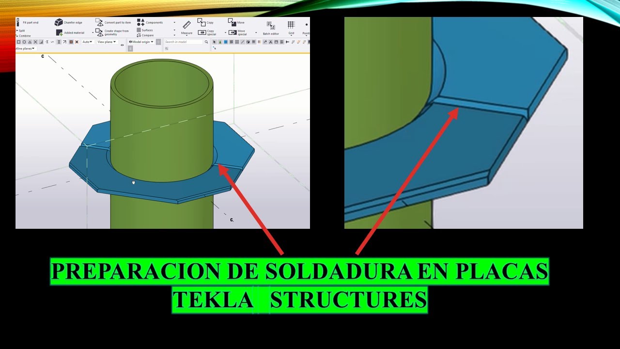TEKLA Structures 2024/// Preparaciones de Soldaduras en Placas // API RP - YouTube