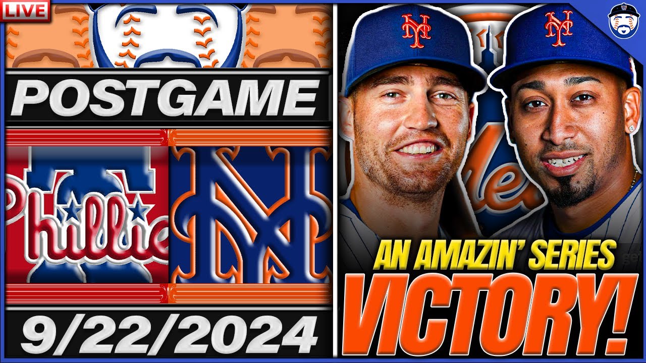 METS WIN SERIES! DIAZ 6 OUT SAVE! | Mets vs Phillies Postgame | 9/22 ...