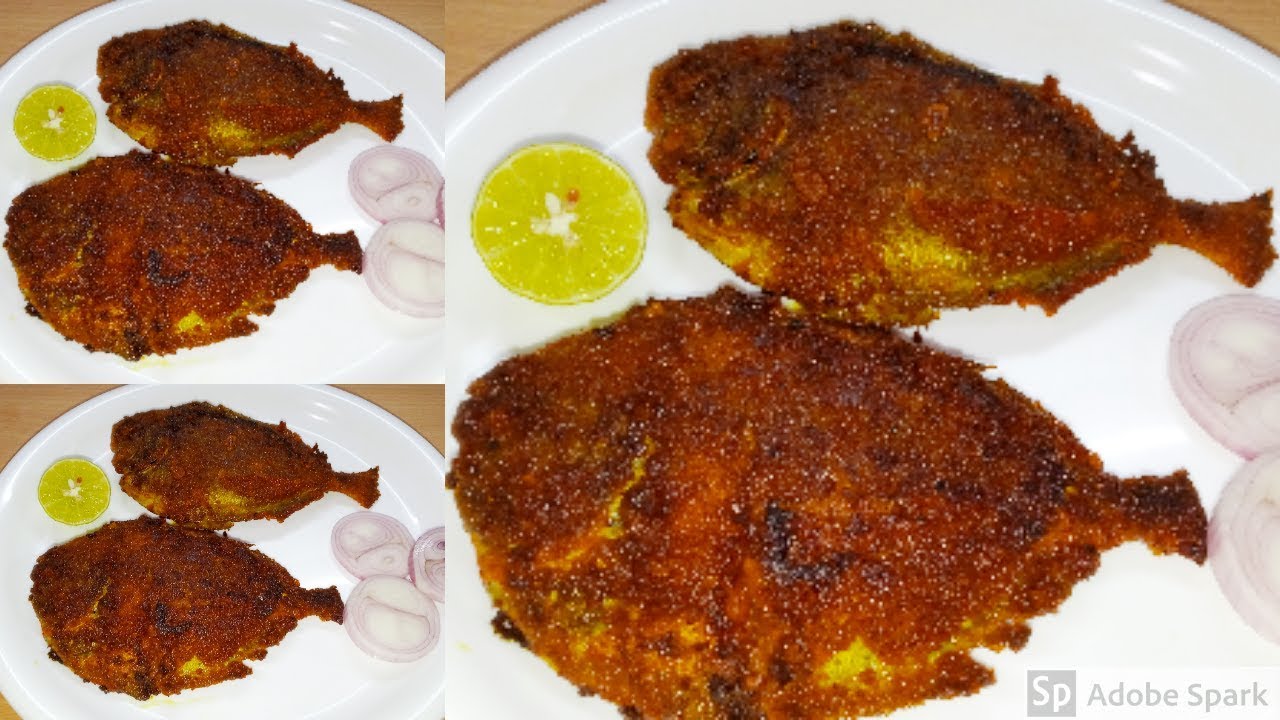 Pomfret fry Goan Style - YouTube
