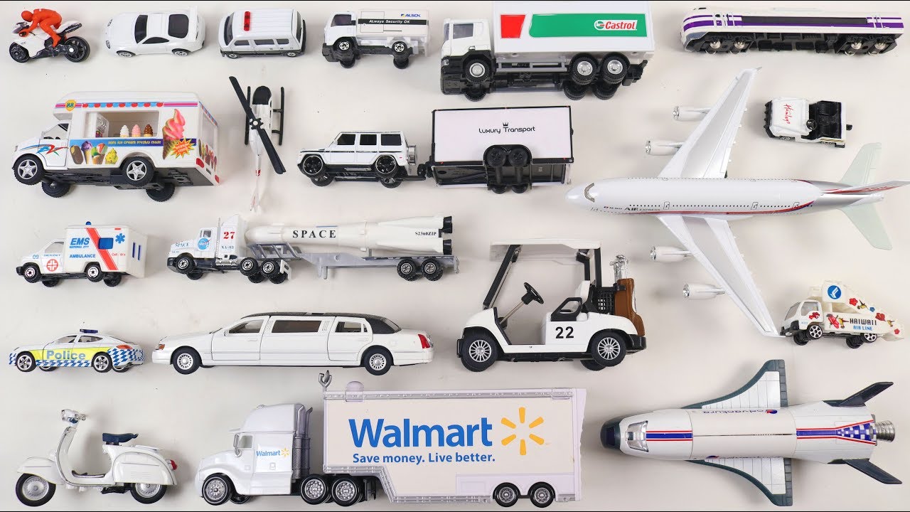 Learn White Color with Vehicles for kids Children Toddlers Babies ...