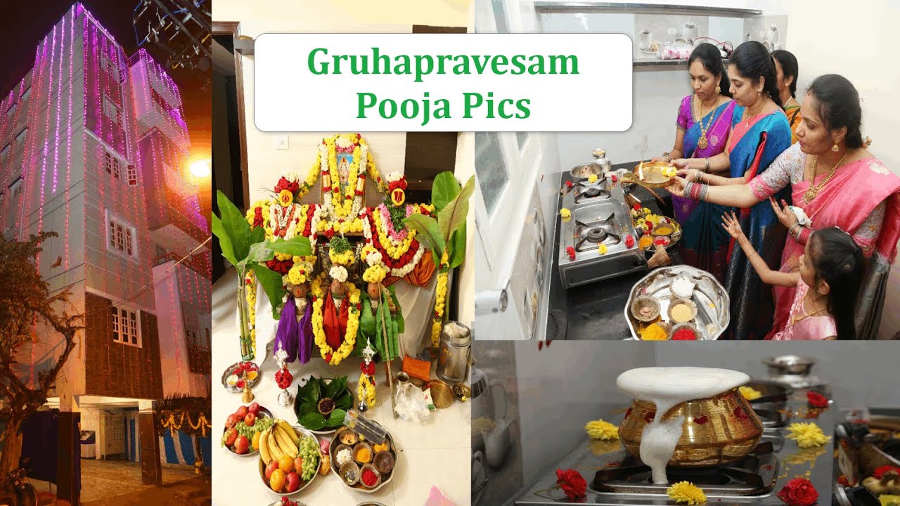 Gruhapravesam Pooja Photos | House Warming Ceremony - YouTube