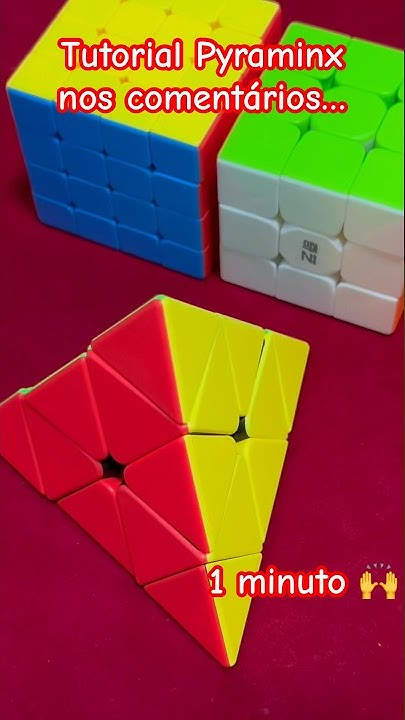 🟢Como RESOLVER o PYRAMINX? Tutorial completo nos comentários! #cubomagico #shorts #pyraminxcube ...