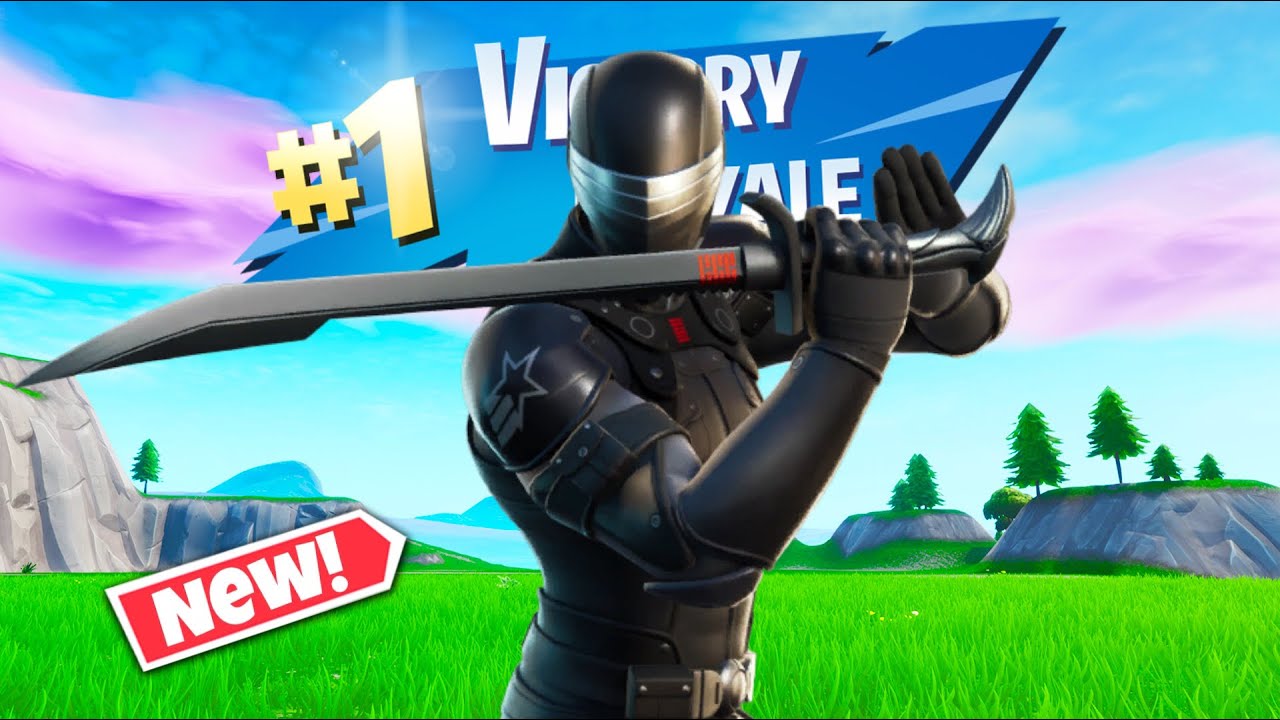 New Snake Eyes & Snake Eyes Katana Skin Gameplay In Fortnite! - YouTube