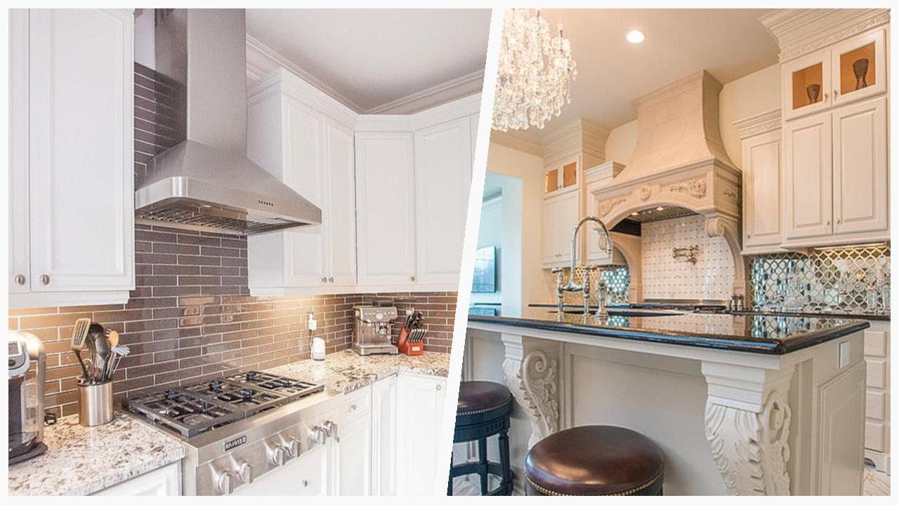 75 White Floor Kitchen With Louvered Cabinets Design Ideas You'll Love ...