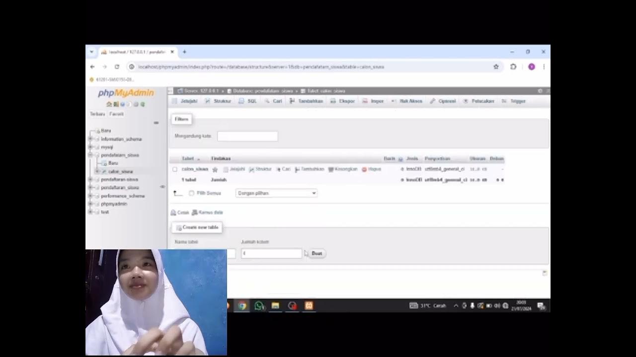 mengkoneksikan database di PHPmyadmin - YouTube