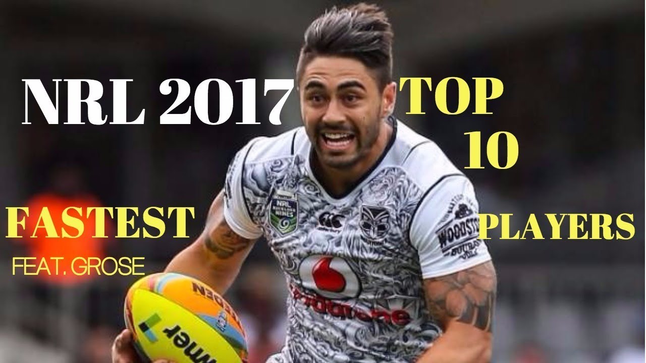 NRL 2017- FASTEST PLAYERS - YouTube