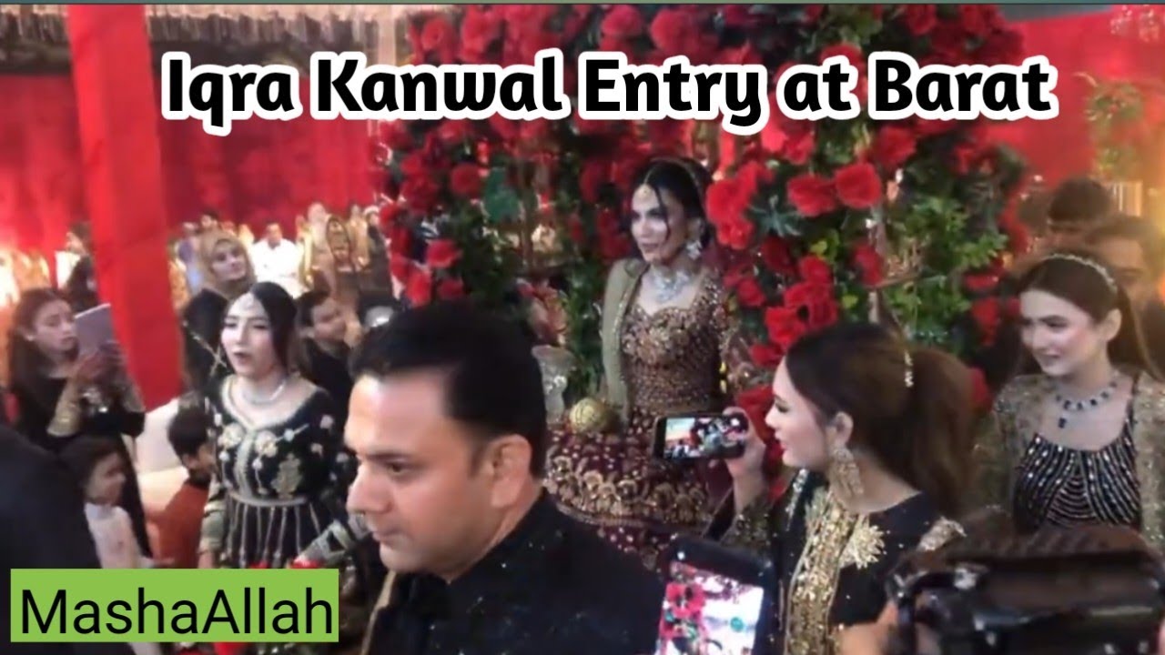 IQRA KANWAL ENTRY || IQREEB WEDDING || RUKHSATI || - YouTube