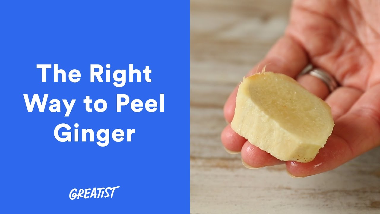 The Right Way to Peel Ginger - YouTube