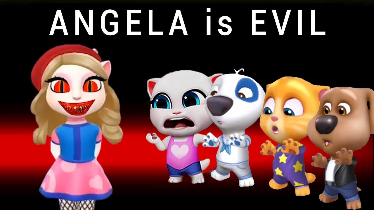 My Talking Tom Friends - AMONG US - ANGELA IS EVIL - YouTube