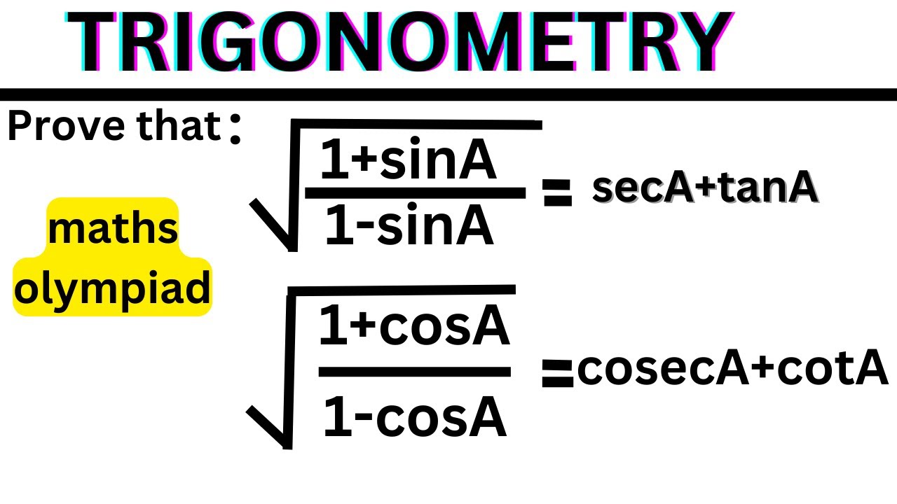 Trigonometry Best Questions |math olympiad|Mathematics|#trigonometry# ...