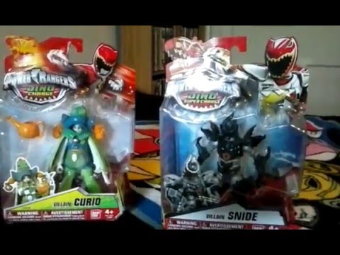 NEW Power Rangers Dino Charge Figures Haul Curio & Snide - YouTube
