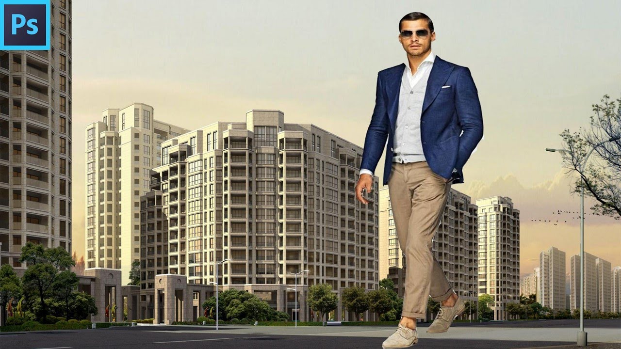 Photoshop CC Photo Manipulation Perspective Image - YouTube