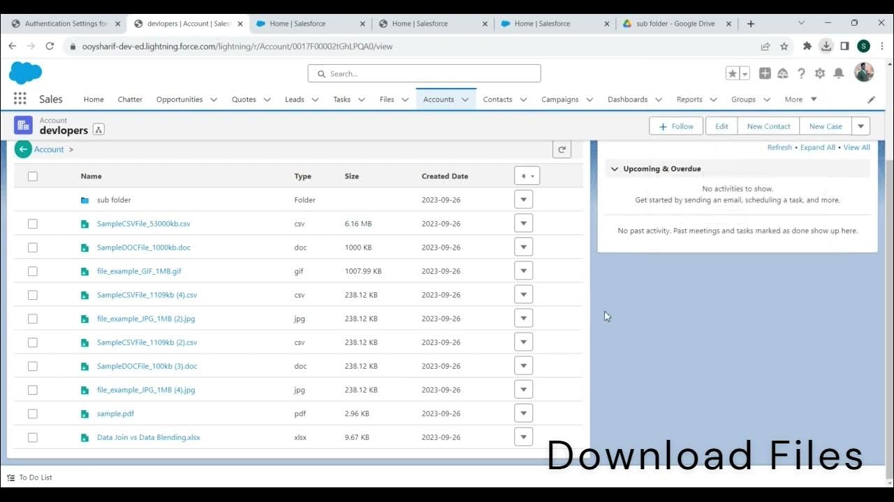 Salesforce LWC With Google Drive Integration || Salesforce LWC Google Drive - YouTube