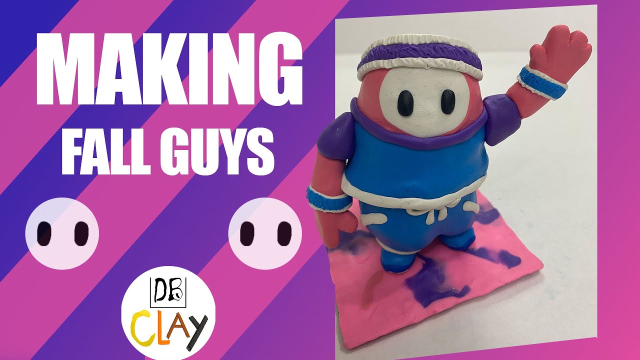 How to make Fall guys SEASON 4 with Clay (sport SKIN) - YouTube