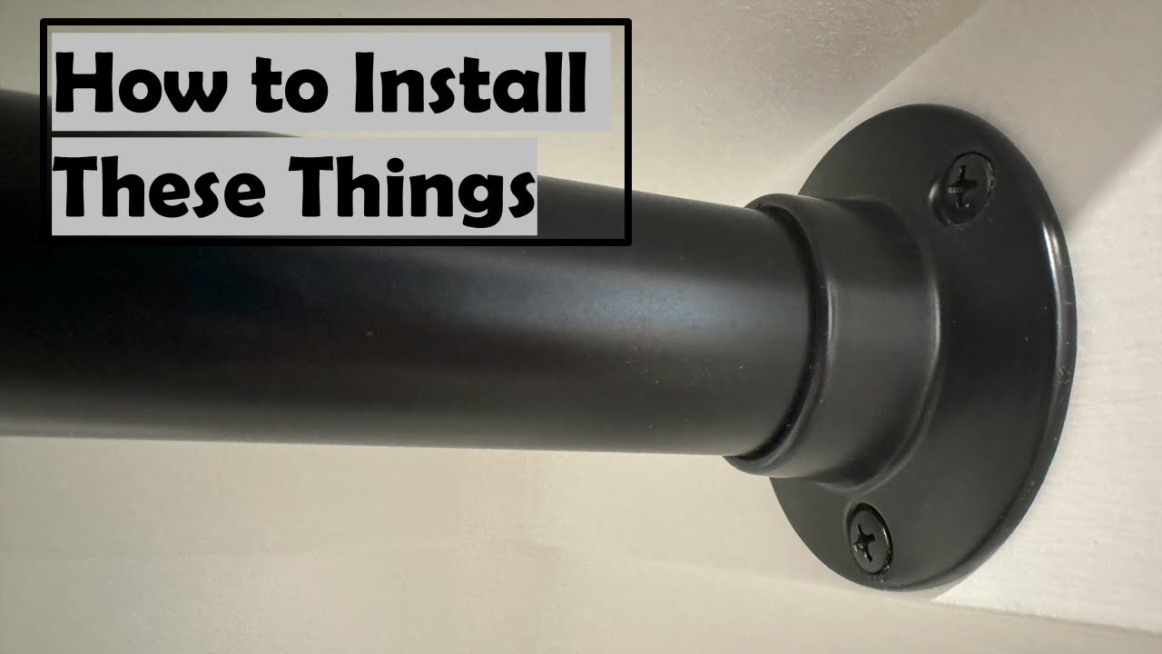 How to Install Home Depot Closet Rods | Easy Steel Closet Rod ...