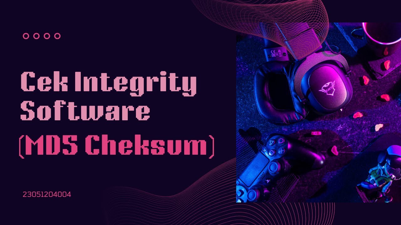 Cek Integrity Software with MD5 Checksum - YouTube