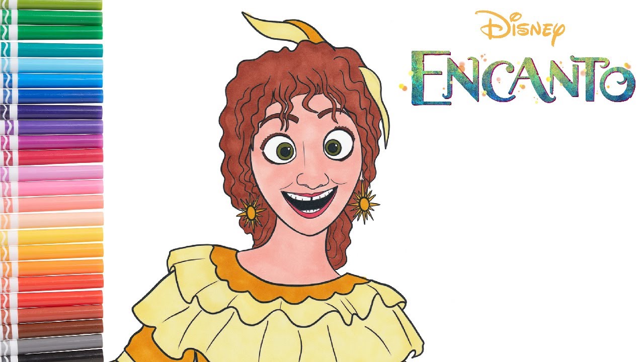 Disney's Encanto - Pepa Madrigal Coloring Book Page | Coloring with ...