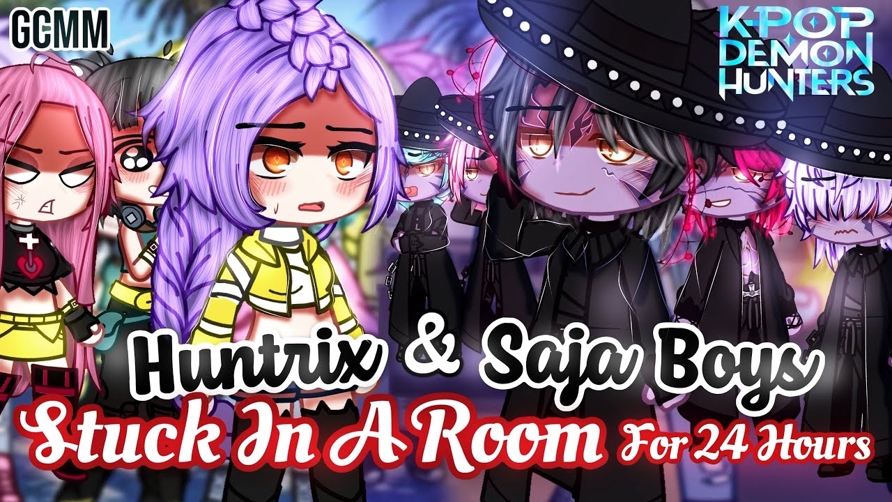 HUNTRIX & SAJA Boys Stuck In A Room For 24 Hours | KPOP Demon Hunters ...