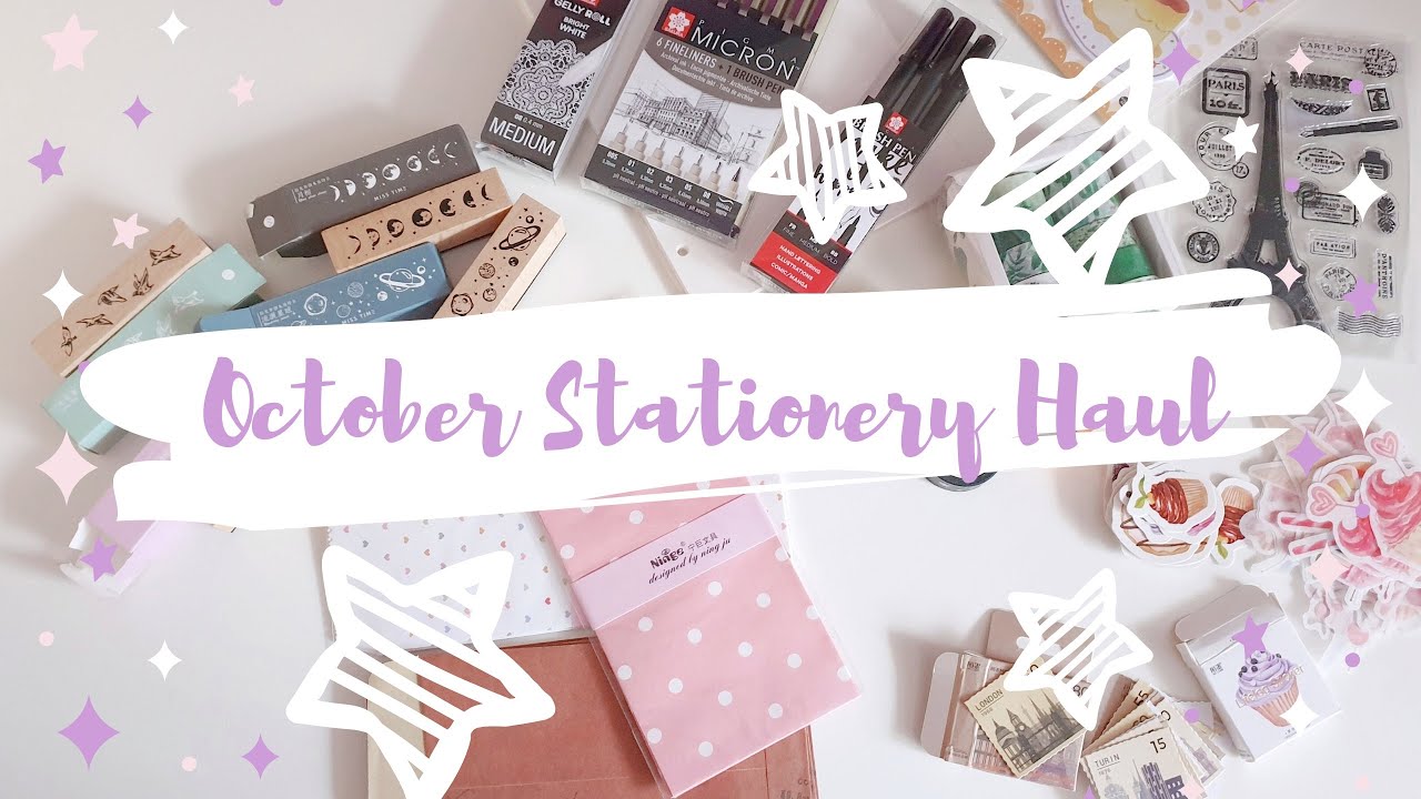 October Stationery Haul (Pens and AliExpress) - YouTube