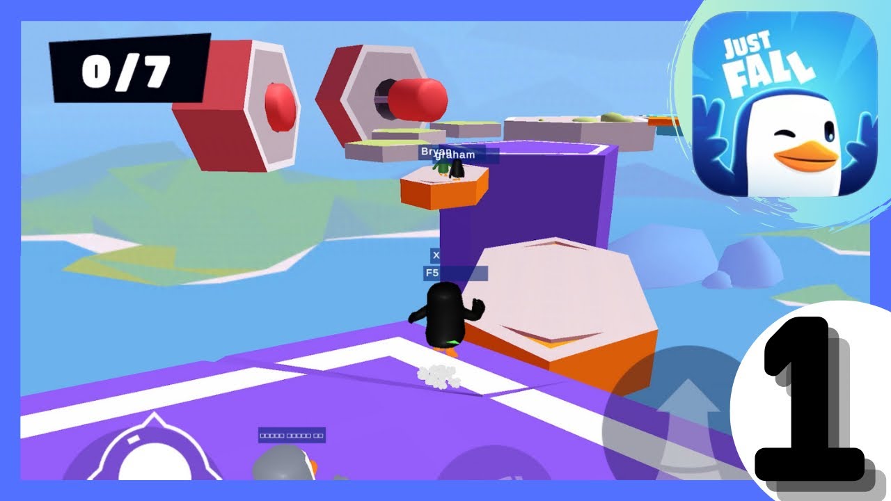 تجربة للعبة just fall lol الشبيه ب Full gays الجزء 1 - YouTube