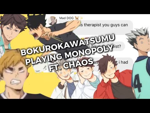 BOKUROKAWATSUMU PLAYING MONOPOLY | Haikyuu texts | carmen.haikyuu | FT ...