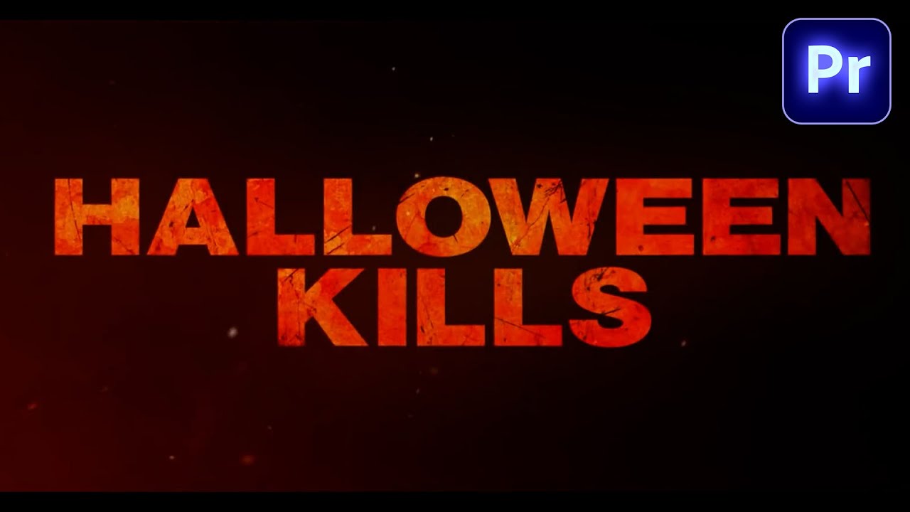 Creepy TITLE REVEAL like HALLOWEEN KILLS (Premiere Pro Tutorial) - YouTube