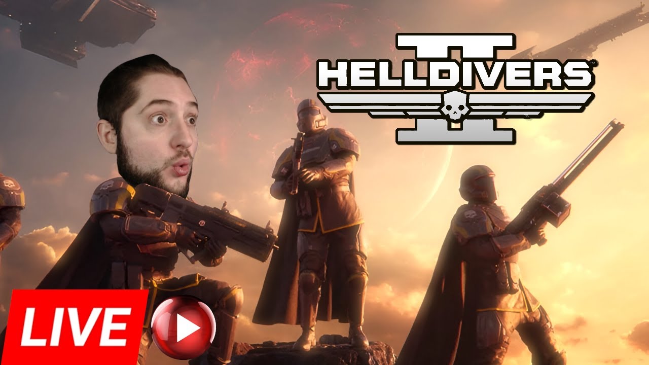 LIVE - Will Helldiver's 2 Be the Next Best Coop Horde Shooter? LAUNCH DAY GRIND - YouTube